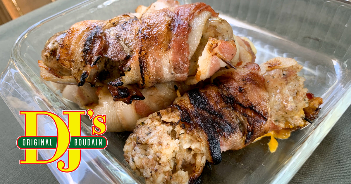 Bacon Wrapped Cheese Stuffed DJ’s Boudain – DJ's Boudain
